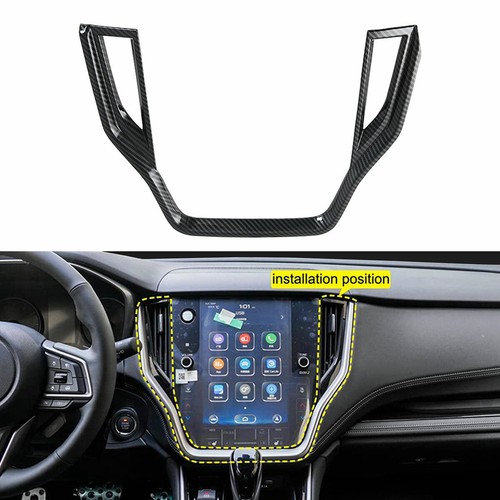 Carbon Fiber Central Console Navigation Trim For 2020-22 Subaru Outback ...