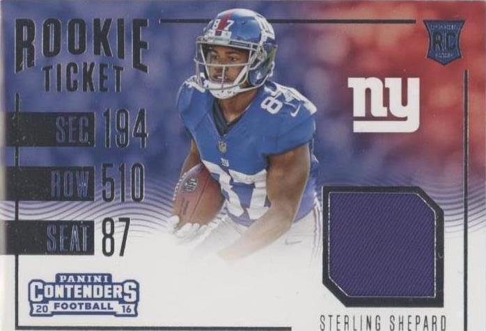 2016 Panini Contenders - Rookie Ticket Swatches Sterling Shepard #28 ...