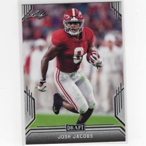 Josh Jacobs 2019 Leaf Draft Rookie Card RC #43 | eBay