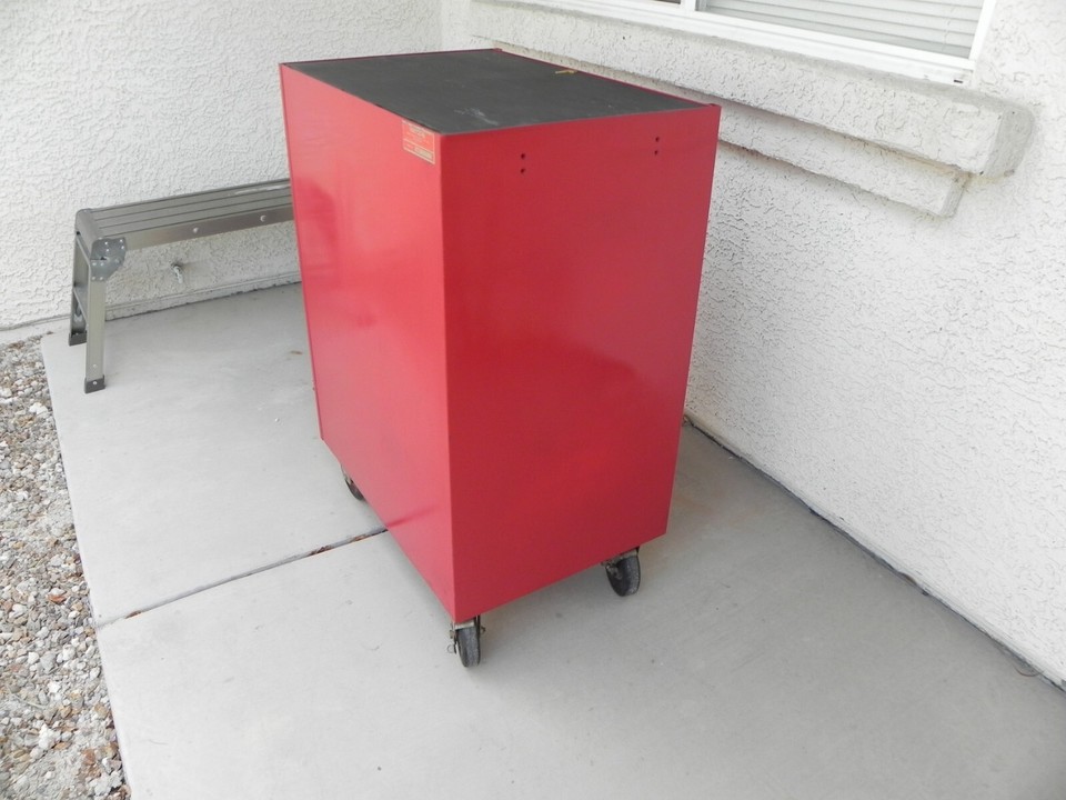Vintage Matco MB52A Flagship 7 Drawer Roll Cab Red/Orange USA | eBay