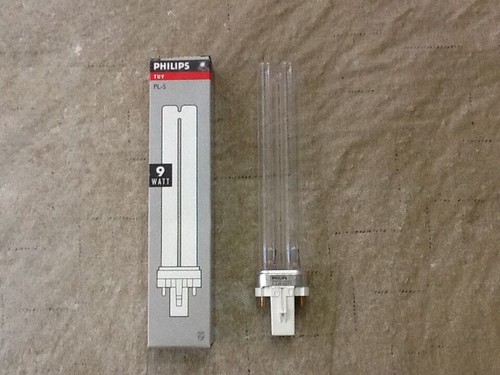 PL-S9W/TUV PHILIPS 9 WATT 2 PIN G23 BASE GERMICIDAL COMPACT FLUORESCENT ...