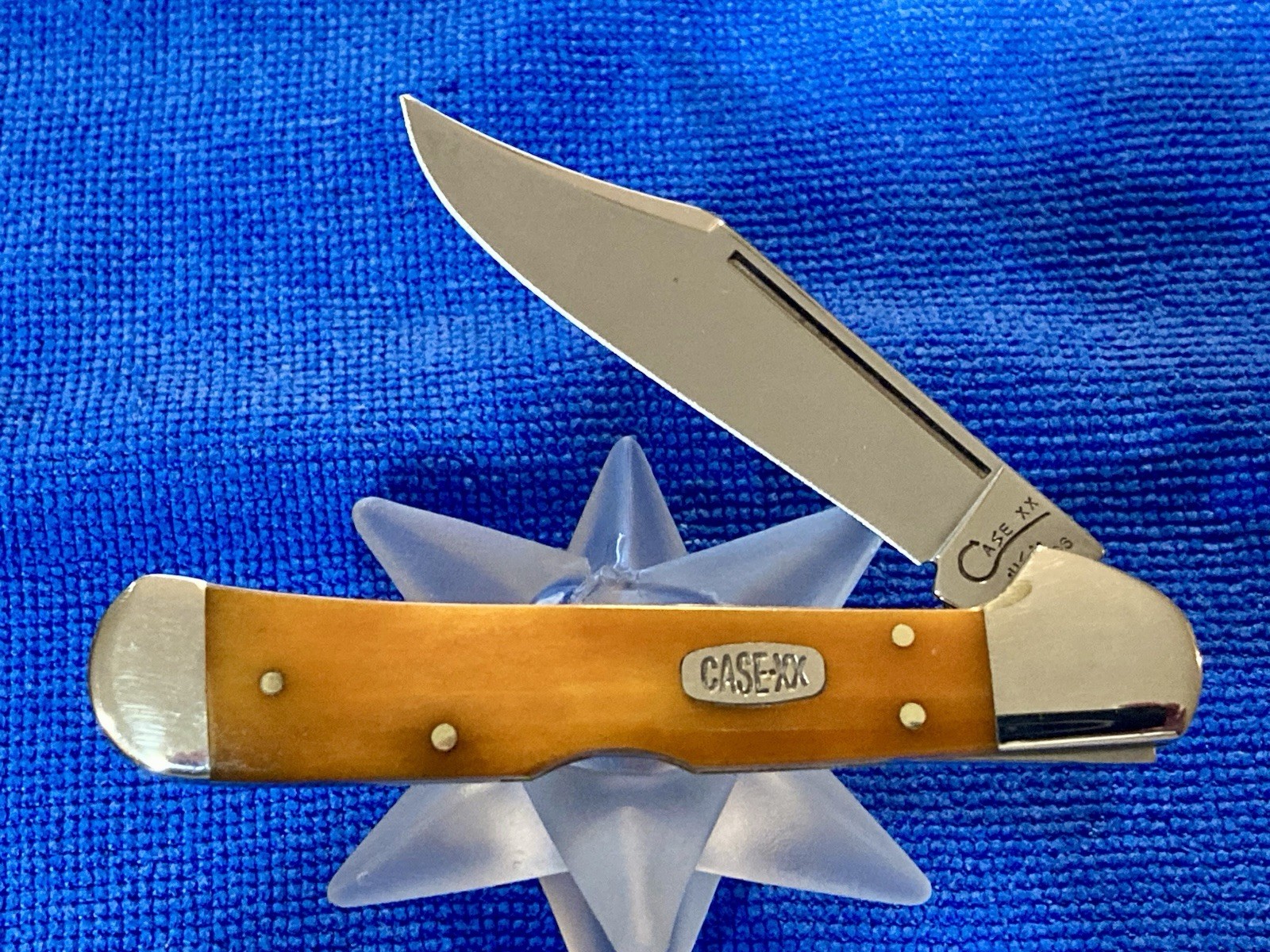 CASE XX CUTLERY CO USA 1998 PERSIMMON B0NE #61549L LARGE COPPERLOCK ...