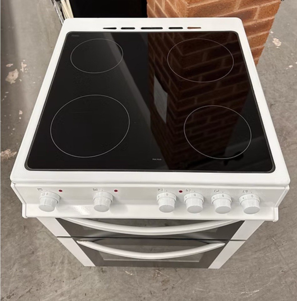 (397) Logik 60cm Ceramic Hob Electric Cooker - LFTC60W12 | eBay UK