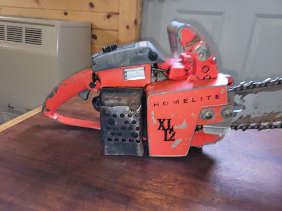 Homelite XL 12 Chainsaw With 16" Bar And Chain Runs Used Chainsaw | eBay