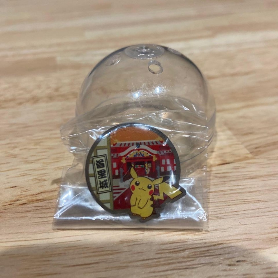 Pocket Monster Local Pins Okinawa Shuri Castle Pikachu Capsule Toy ...