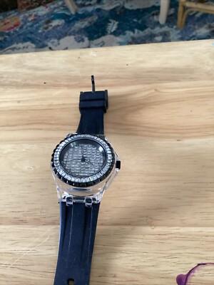 Fashion Men Women Wrist Watch LED Backlight Crystal Quartz Silicone ...