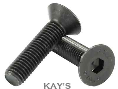 M10 COUNTERSUNK SCREWS ALLEN KEY SOCKET BOLT SELF COLOUR BLACK HIGH ...