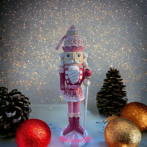 Large Pastel Cupcake Candy Nutcracker Christmas Decor Pink Red ...