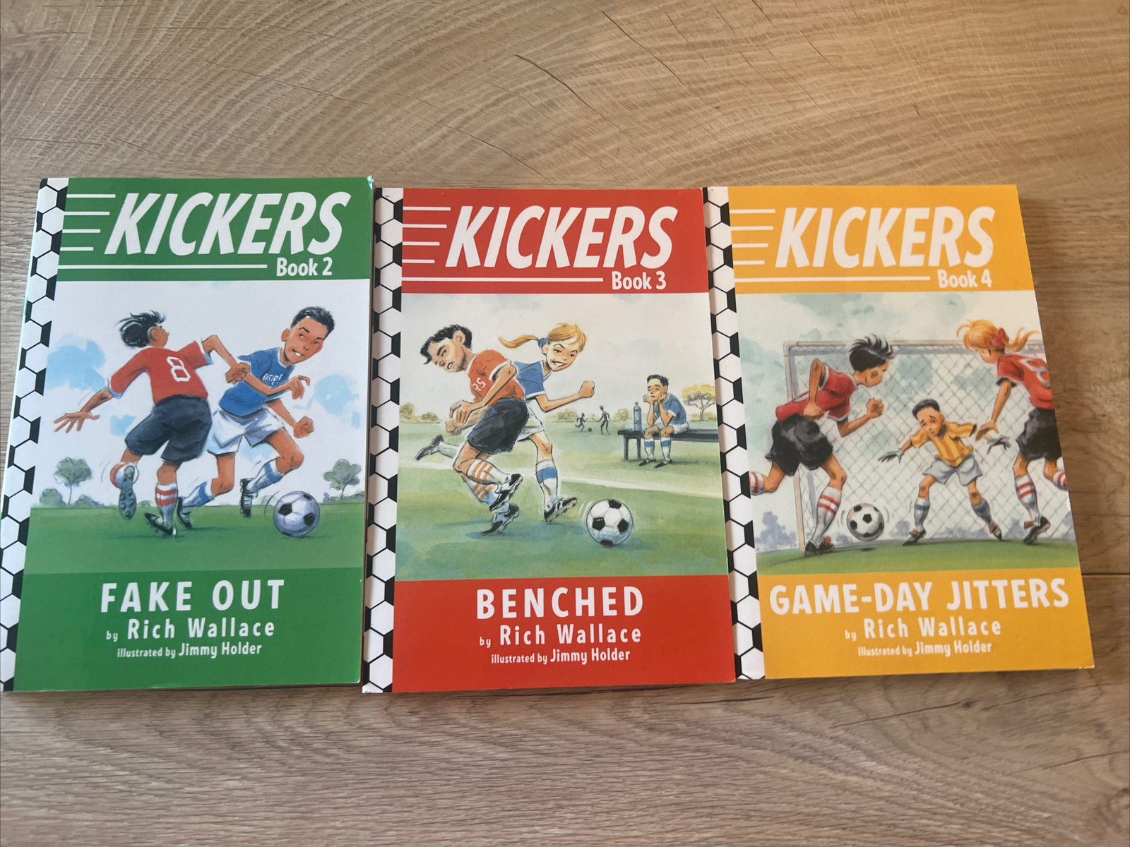 Lot Of 3 Kickers Book, 2,3,4 Rich Wallace, Fake Out,benched, Game Day ...