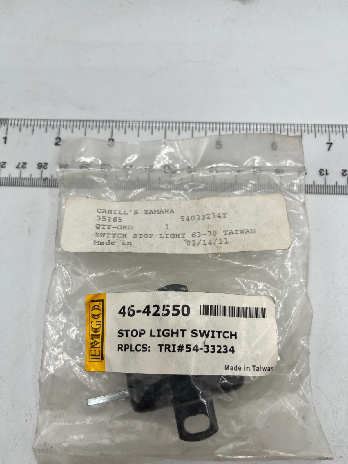 Emgo - 46-42550 - Rear Brake Stoplight Switch for sale online | eBay