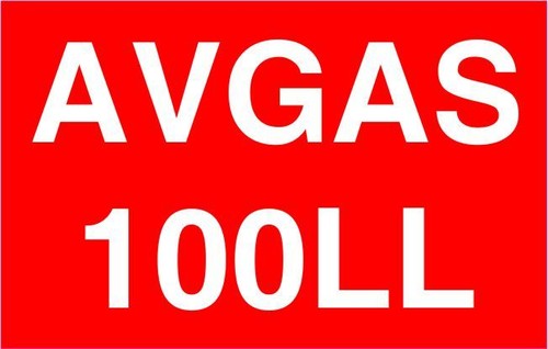 AVGAS 100LL Sign Sticker 11cmx7cm [V6-1AVGAS] Aircraft Airfield Fuel ...