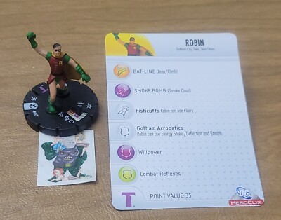 =HeroClix DC CRISIS Robin 001 with card = | eBay