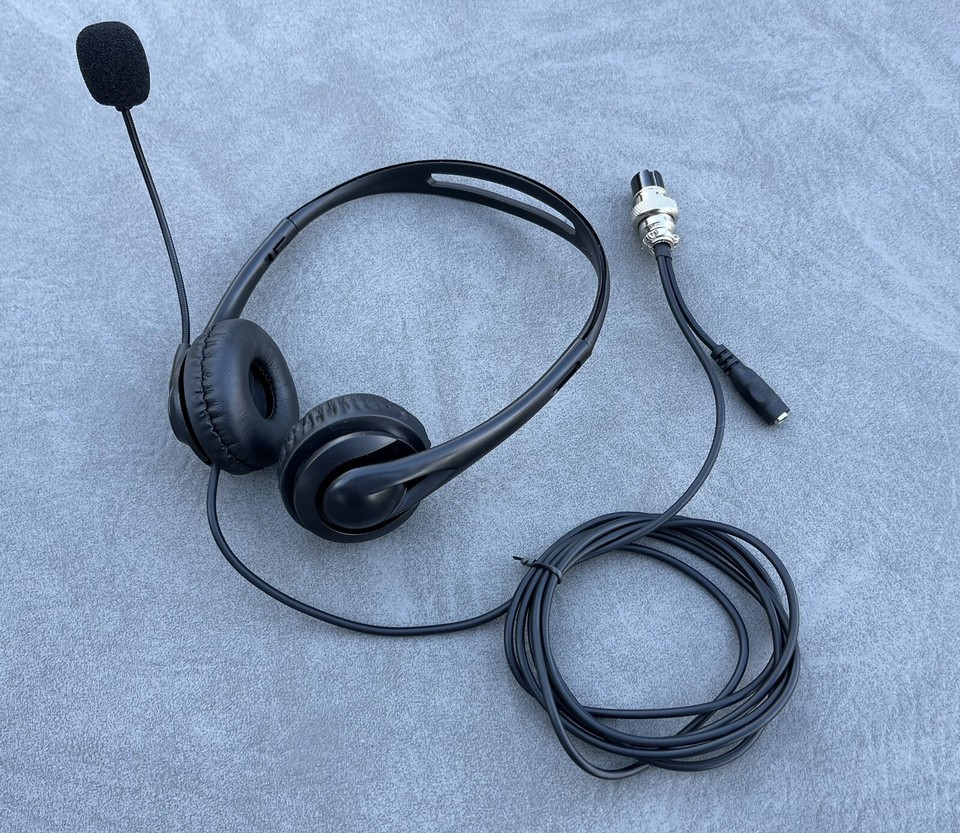 W2ENY Headset w/boom mic for Icom 7300 7200 7600 7610 7700 7810 746 756 ...