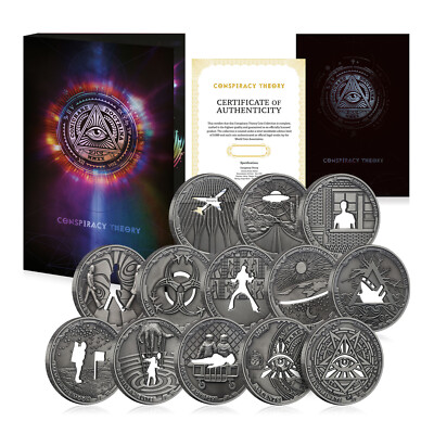 Conspiracy Theory 12 Coin Collection Limited Edition JFK Area 51 ...