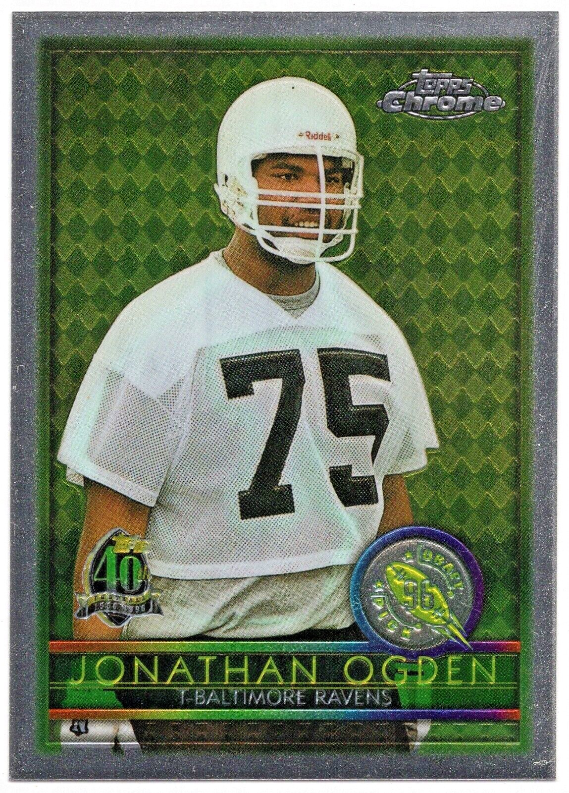 PB078 1996 Topps Chrome #163 Jonathan Ogden RC Baltimore Ravens | eBay