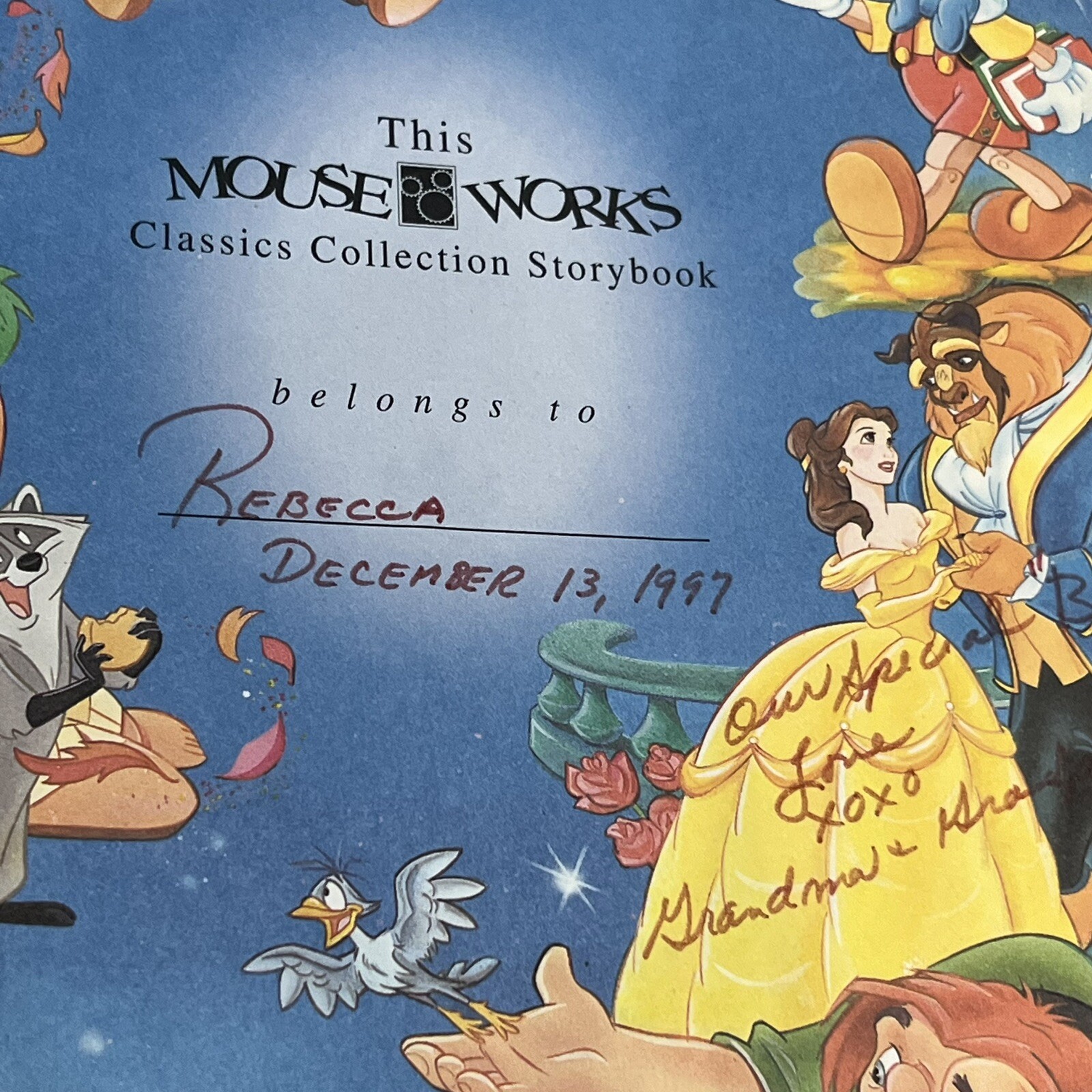 Vintage 1993 Disney Cinderella Hardcover Book Mouse Works Collection Fair Cond | eBay