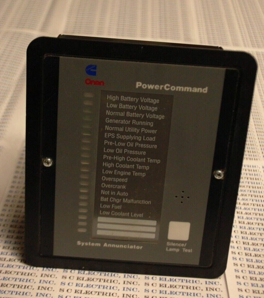 CUMMINS ONAN 300-4510 POWER COMMAND SYSTEM ANNUNCIATOR | eBay
