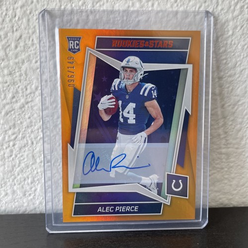2022 Rookies & Stars Alec Pierce RC Autograph Orange #’d 96/149 | eBay