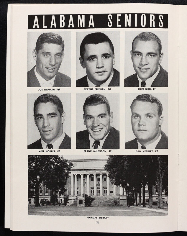 1965 Orange Bowl * RARE * Texas Alabama Football Program Joe Namath ...