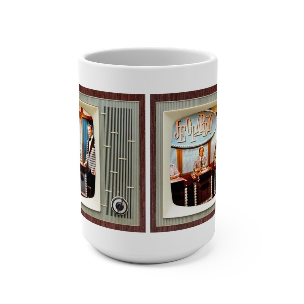 JEOPARDY Vintage Tv Show Tv Retro Design Ceramic Mug 15oz Extra Large ...