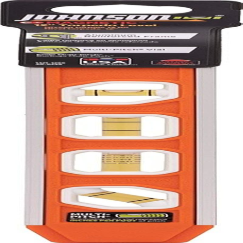 Johnson Level & Tool 1421-1200 Magnetic Aluminum Reinforced 12 12 Inch ...