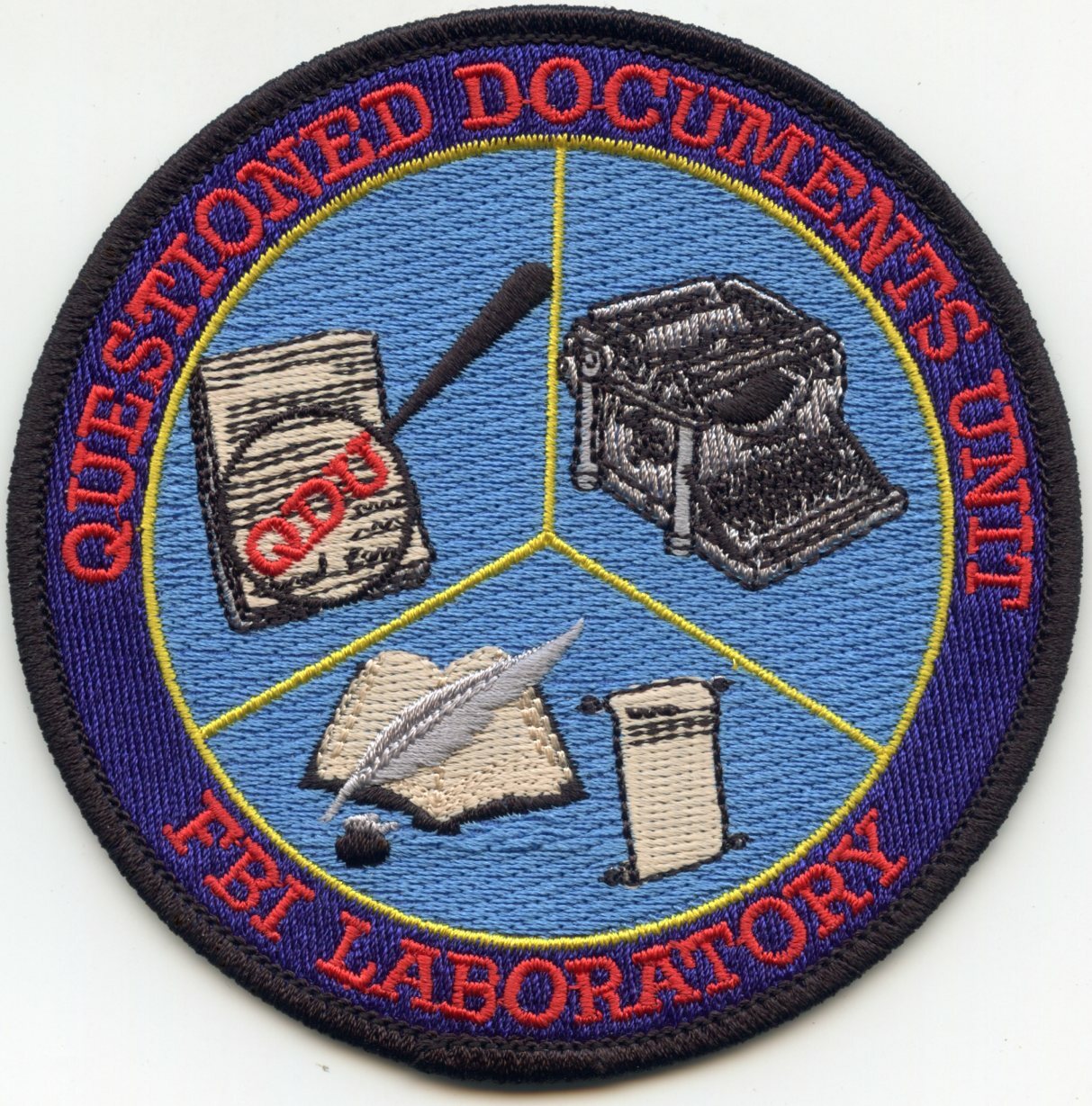 FBI CRIME LAB Washington DC QUESTIONED DOCUMENTS UNIT POLICE PATCH | eBay