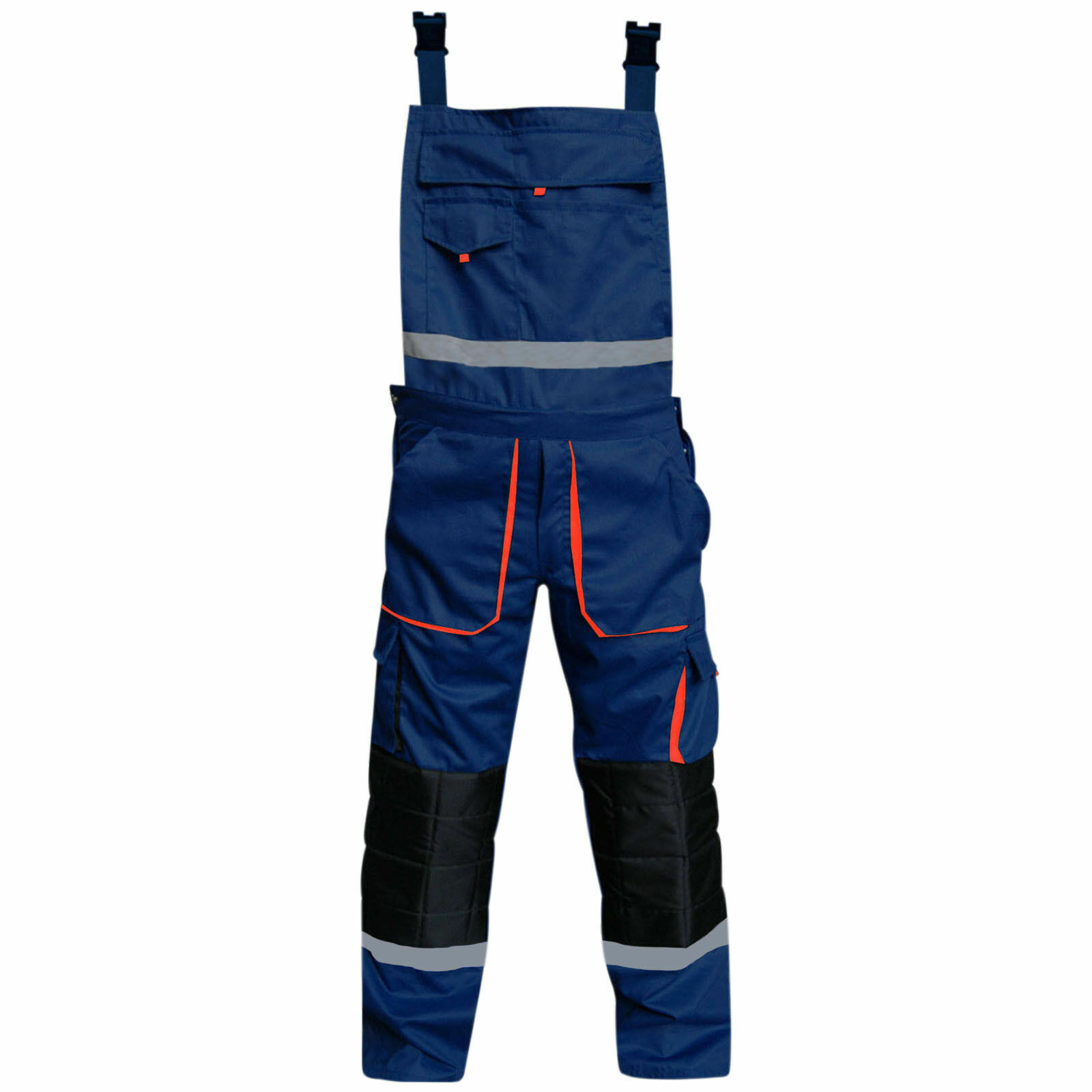 Mens Overalls Bib and Brace Work Trousers Knee Padded Bib Pants ...