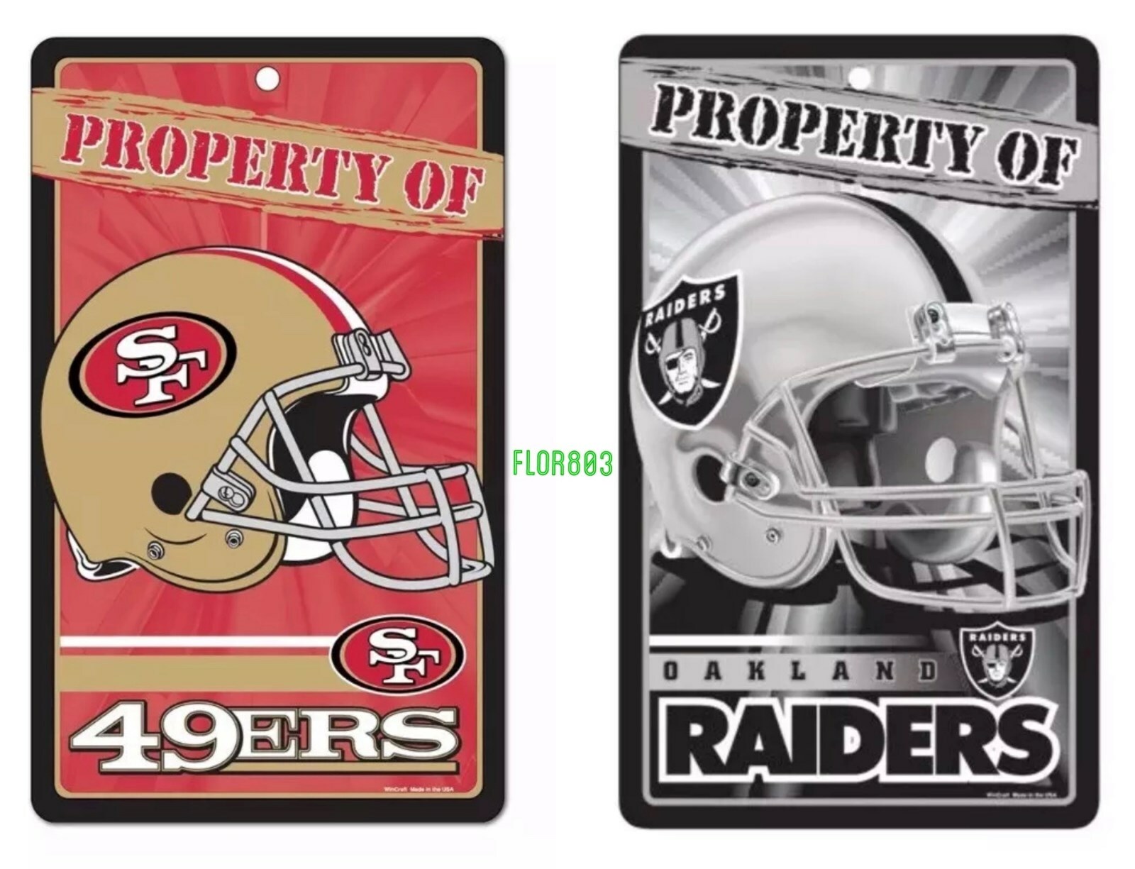 NFL Team Property Sign Decor Football Fan Cave | eBay