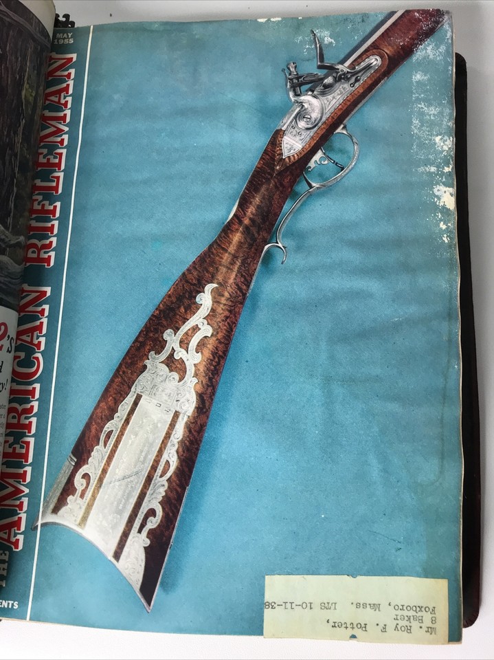 1959 NRA The American Rifleman Year Magazine Issue Leather Binder ...