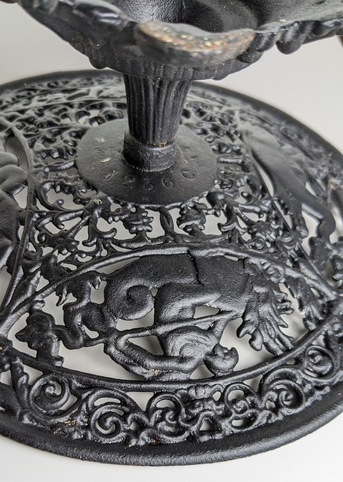 MCM Robert EMIG Black Cast Iron Pedestal Dish Greek Gods/Mythology ...