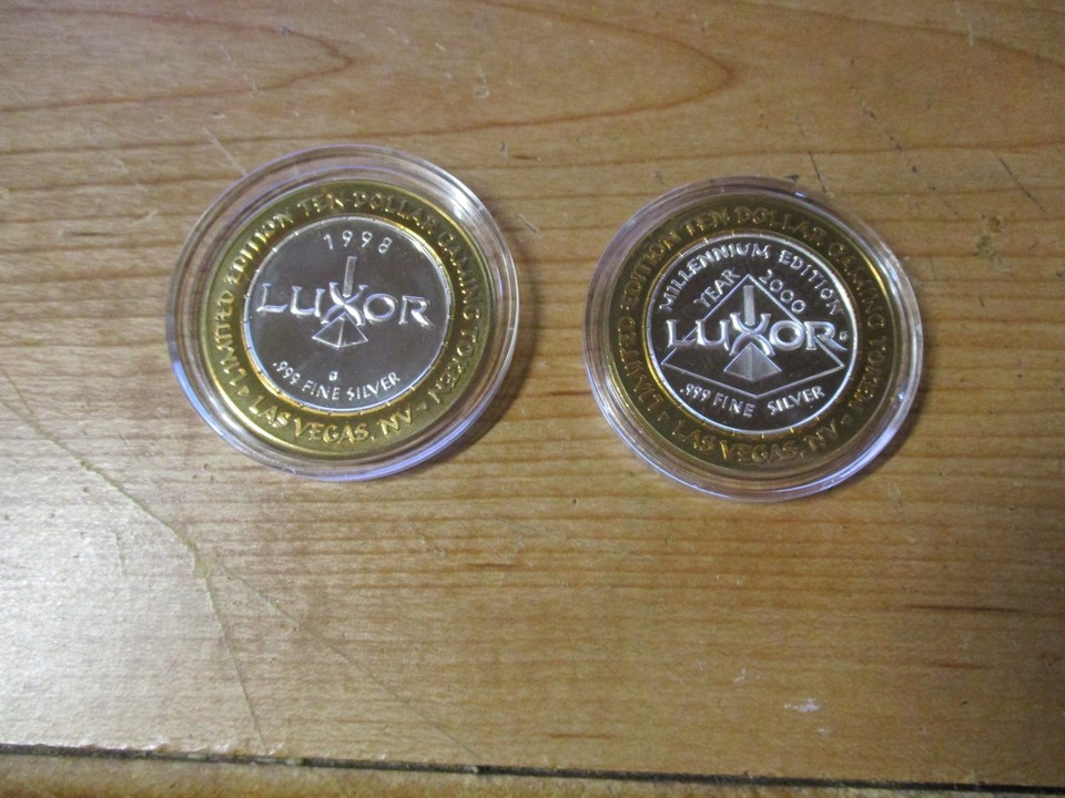 SETSRUS - Luxor Silver Strikes - 1998 Tut's Mask and 2000 RA | eBay