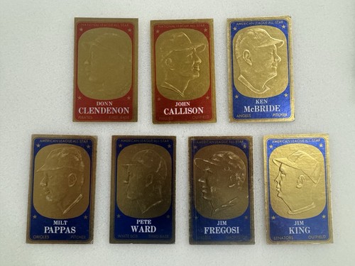 Lot of 7 1965 Topps Embossed Baseball Cards #9,#20,#30,#32,#39, #54 ...