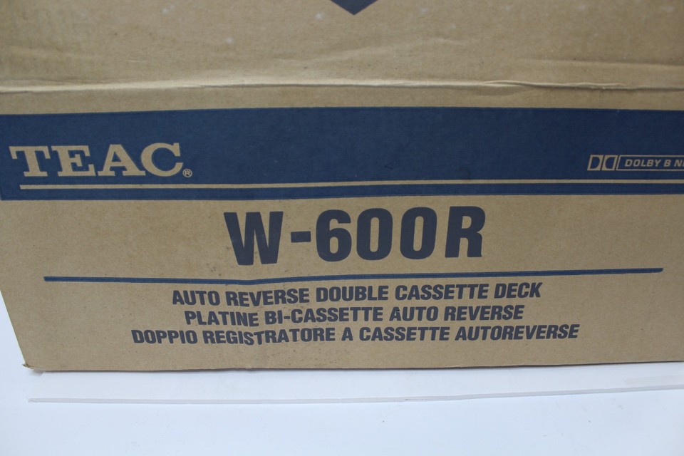 Teac W-600R Stereo Auto Reverse Double Cassette Deck Recorder No Remote ...