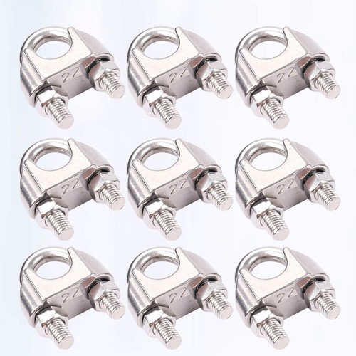10 PCS Wire Pulling Clip Wire Cable Clamp U Shape Wire Clip Rope Clip ...