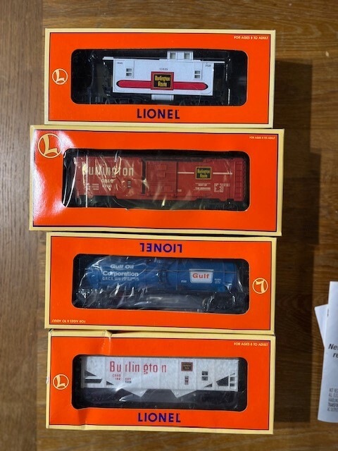 Lionel Burlington Steam Freight set. Original set and engine/car/track ...