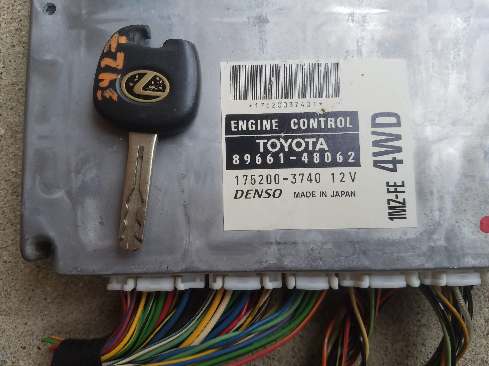 99 1999 LEXUS RX300 AWD COMPUTER BRAIN ENGINE CONTROL ECU ECM MODULE ...