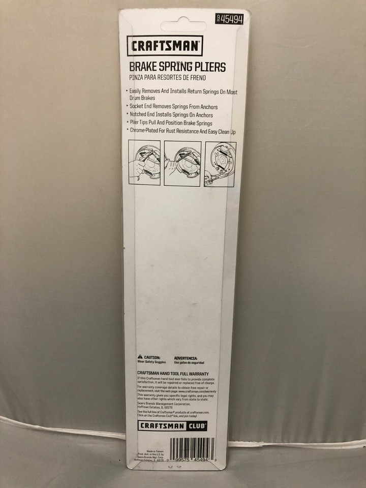 Craftsman Brake Spring Pliers (945494) | eBay
