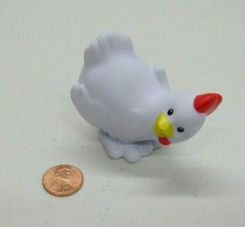 New! Fisher Price Little People Farm White Hen Chicken Rooster Nativity ...