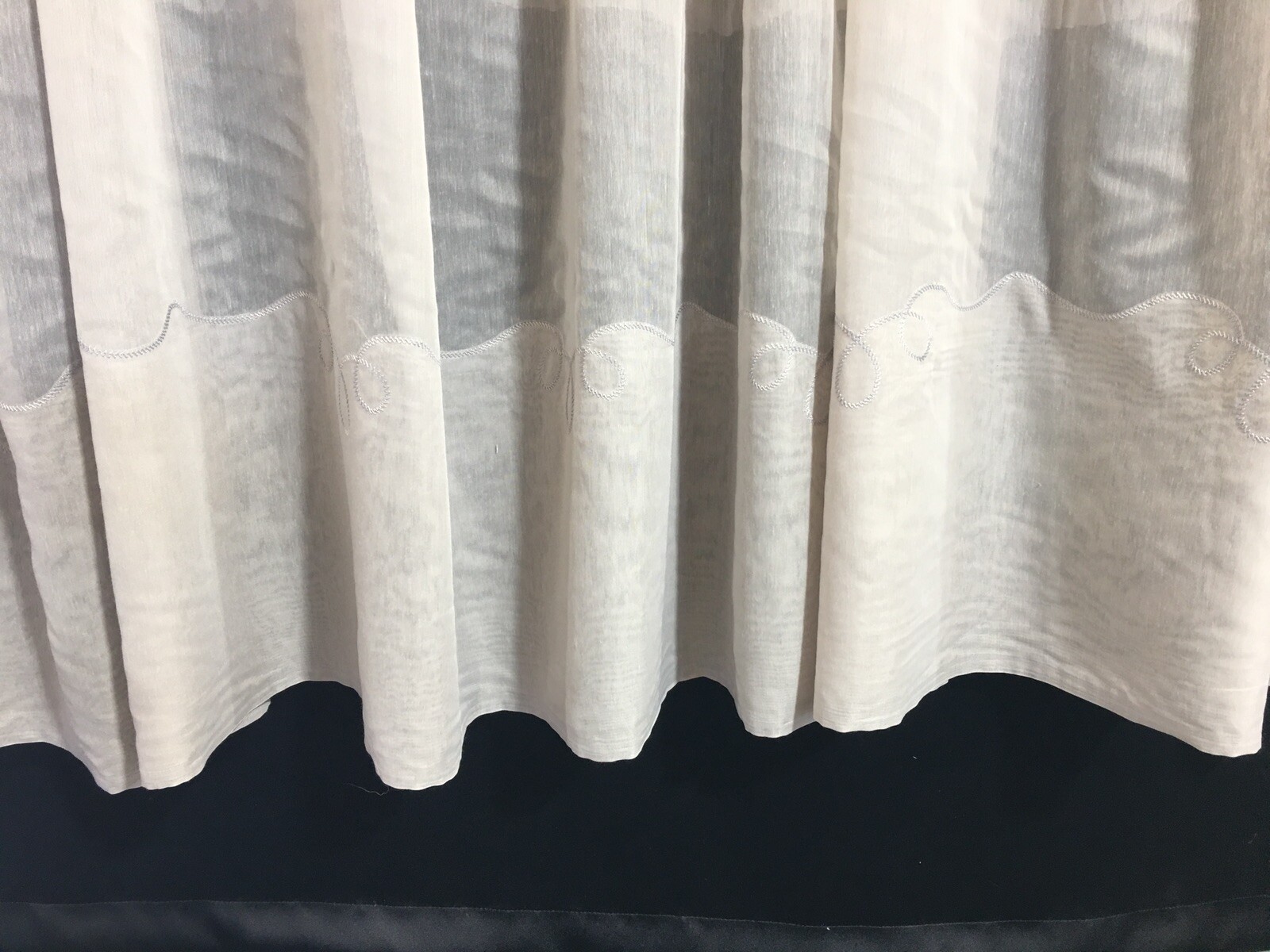 3 metres wide x 270cm drop Cornelli Sheer -Empire -MIST -Track or Pole ...