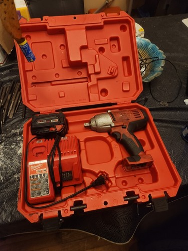 Milwaukee 2662-20 18V 1/2" Impact Wrench Kit W/Case, Battery, Charger ...