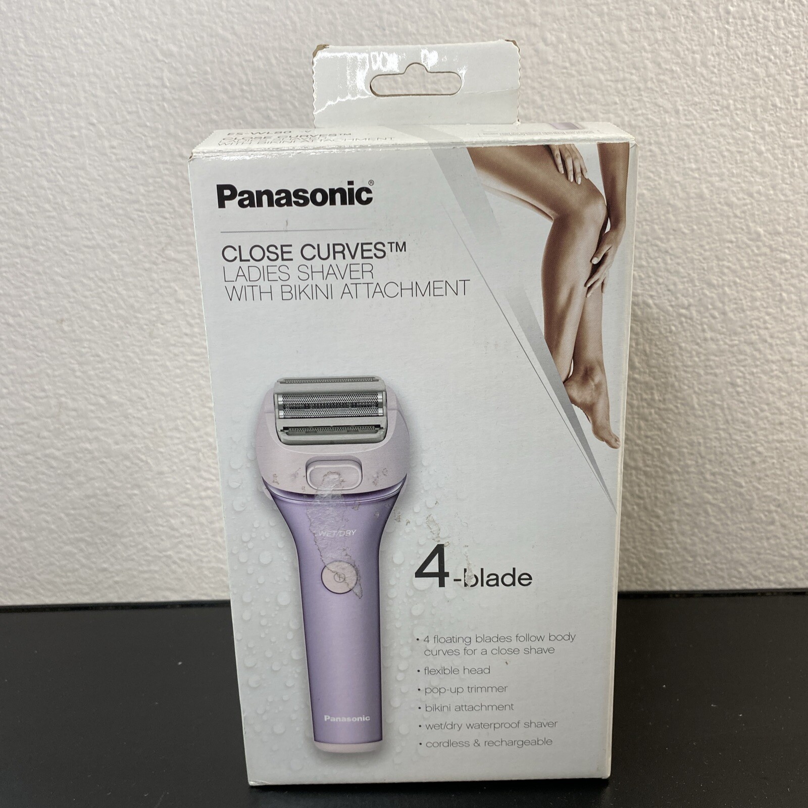 Panasonic Close Curves Electric Shaver for Women Cordless 4-Blade ...