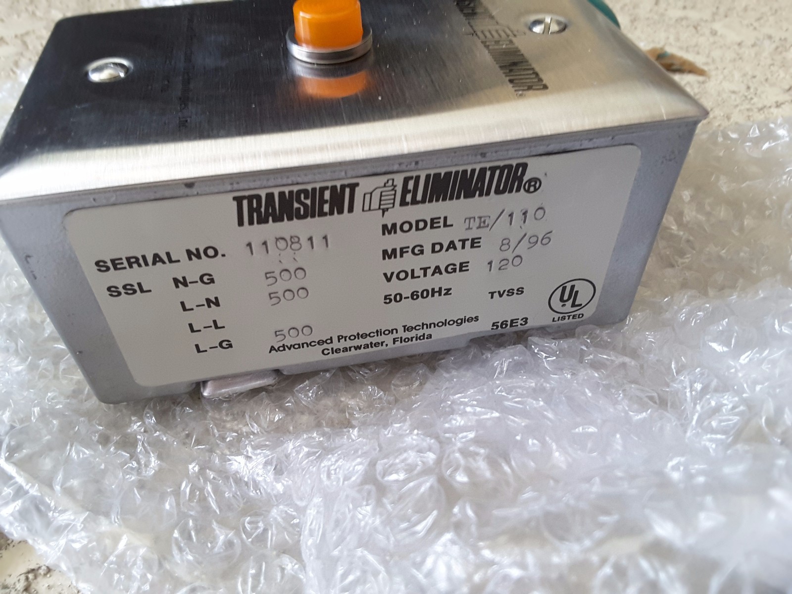 TRANSIENT ELIMINATOR TE/110 NEW NOS $99 | eBay