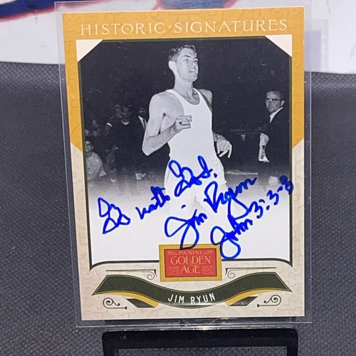 2012 Panini Golden Age Historic Signatures Jim Ryun JR Card Auto John 3 ...