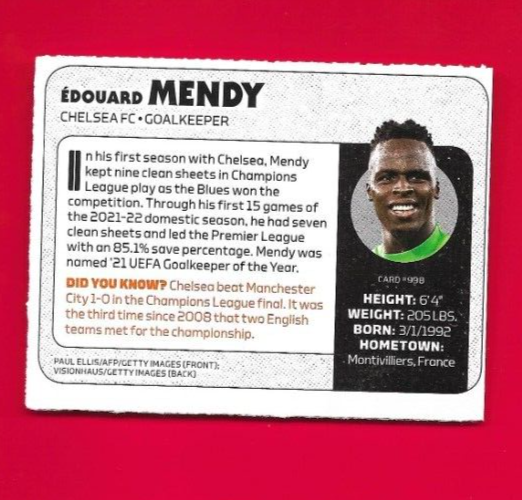 2022 Sports Illustrated EDOUARD MENDY SI Kids Card-France, Chelsea FC ...