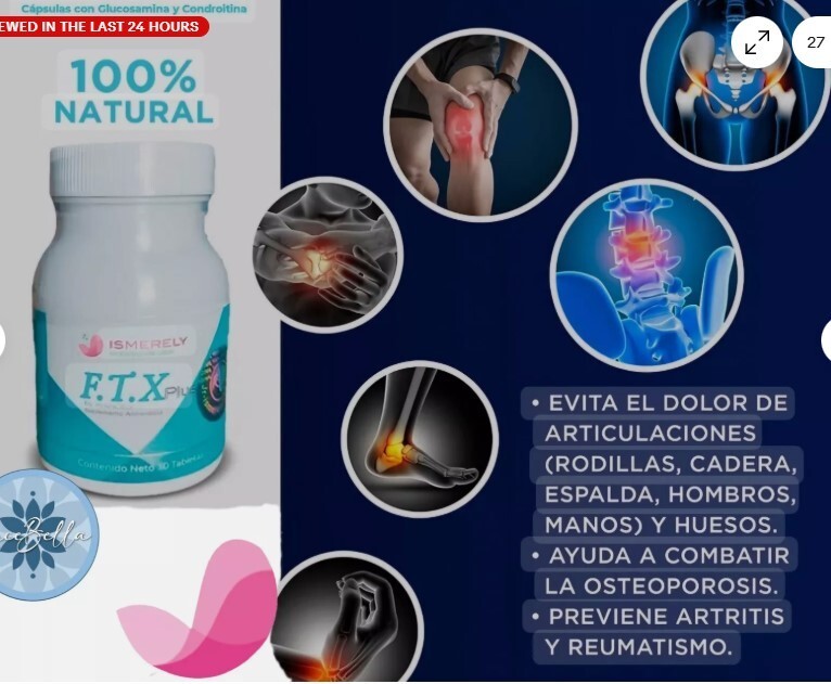 FTX Plus Ismerely Para Dolor de Espalda Rodillas y Articulaciones 100% ...