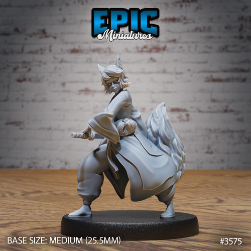 Kitsune Spirit Warrior B | Iron Fist Tournament | Fantasy Miniature ...