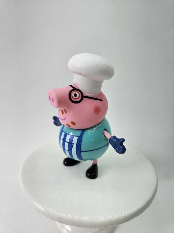 Peppa Pig Daddy Pig Figure BBQ Grill Apron Chef Hat Summer Toy | eBay