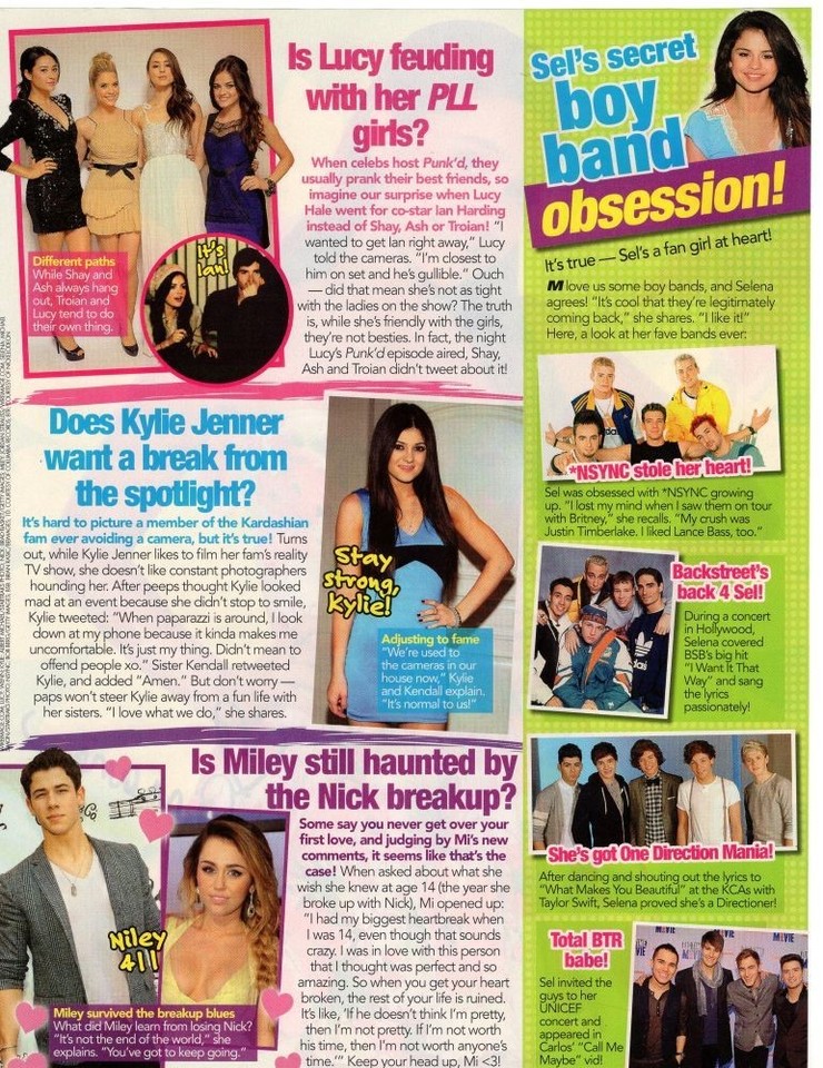 Ariana Grande pinup Kylie Jenner Miley Cyrus Pretty Little Liars Nick ...