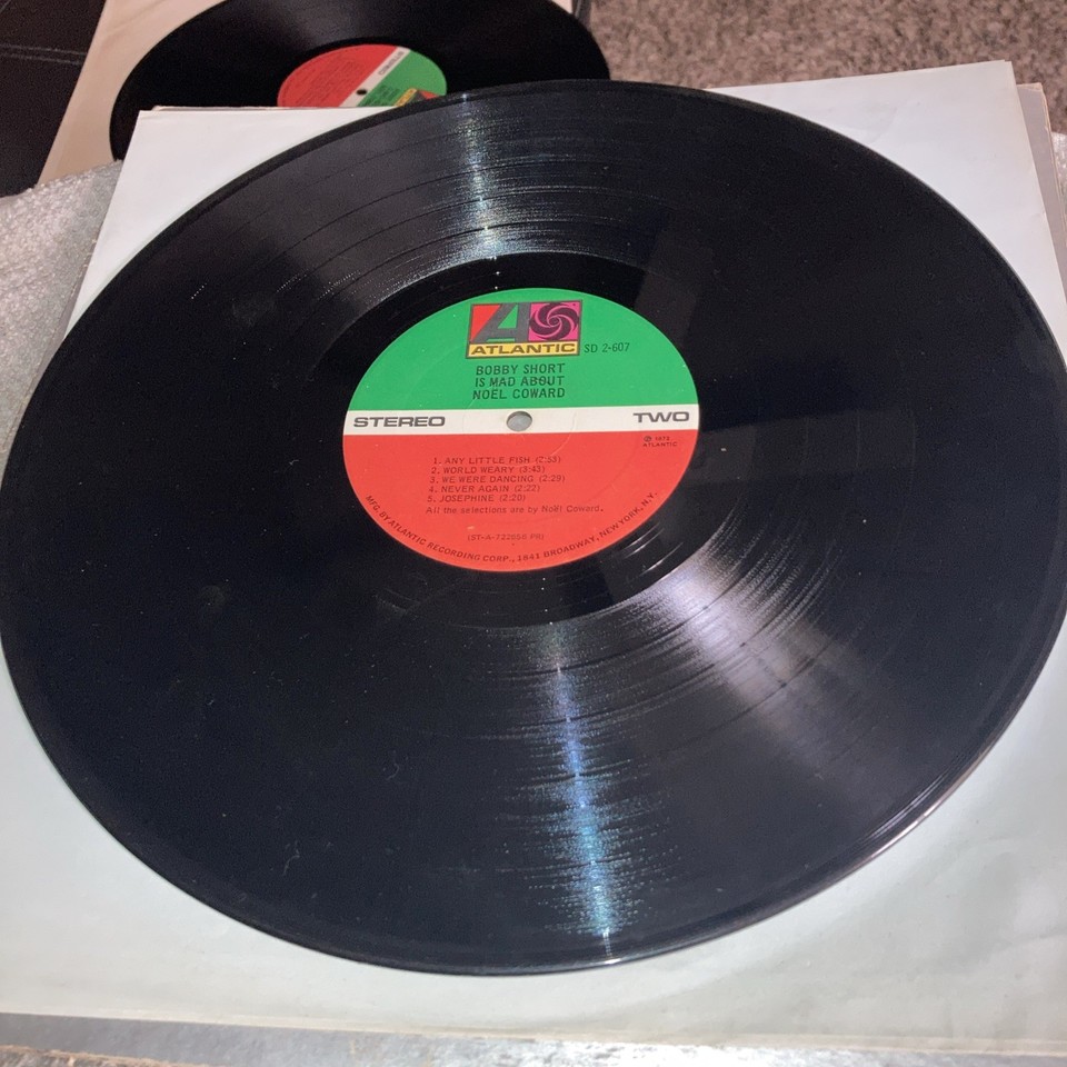 BOBBY SHORT IS MAD ABOUT NOEL COWARD 2X VINYL LP ALBUM 1972 ATLANTIC ...