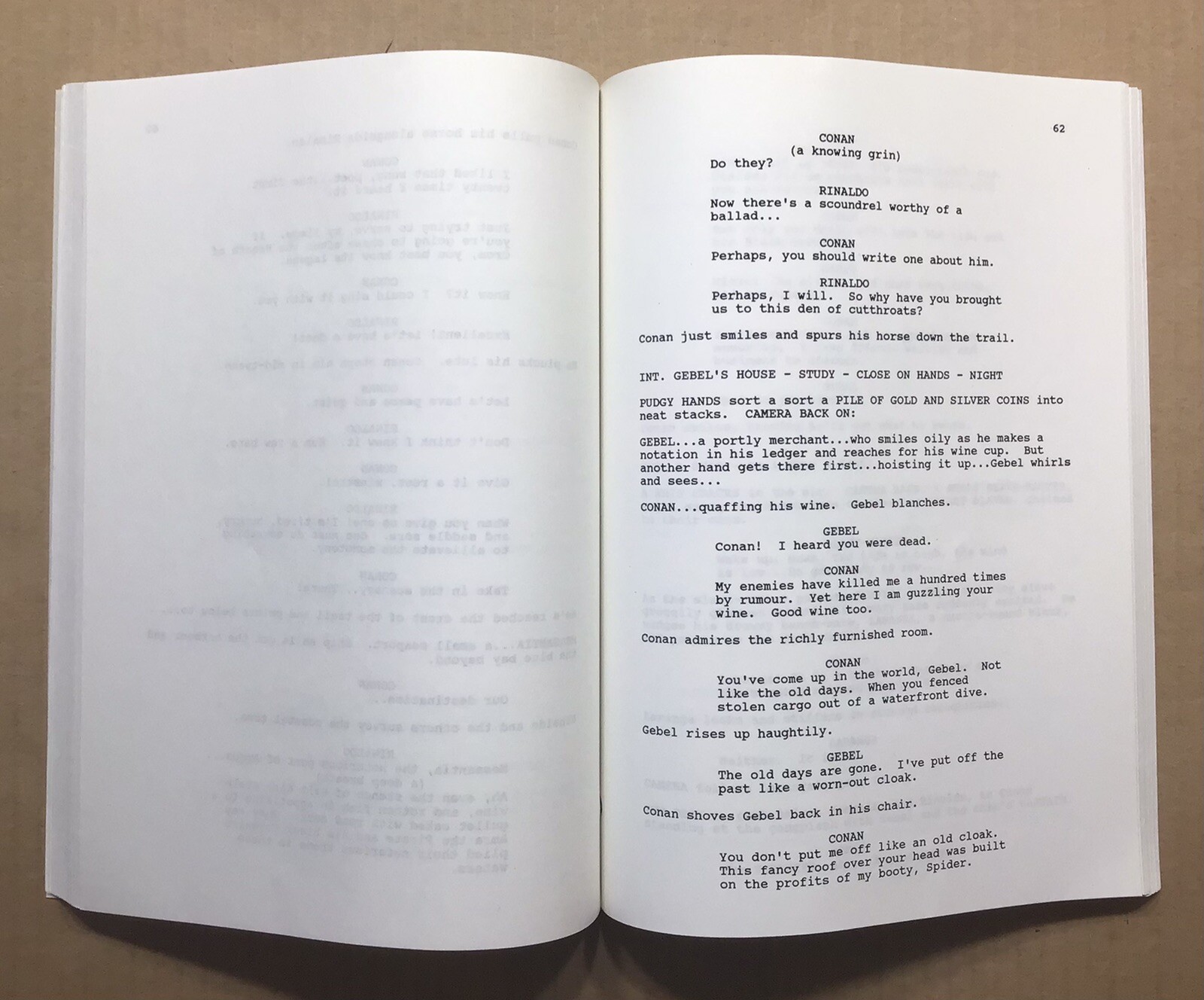 Conan the Conqueror Script by Charles Edward Pogue ~ Robert E. Howard ...